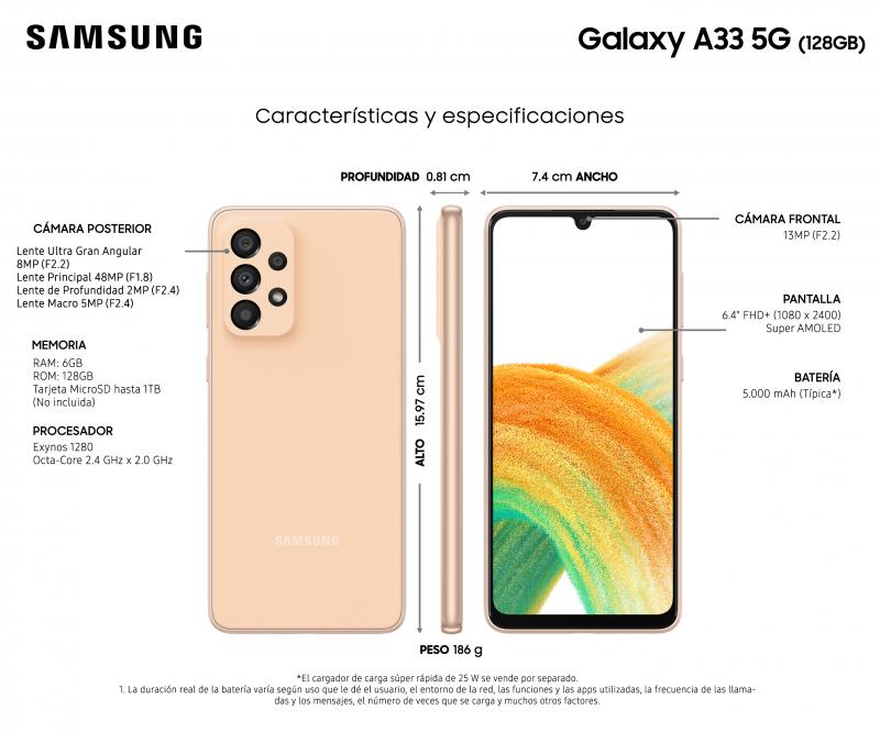 Tecno Buy - Galaxy A33 5G 128GB Orange